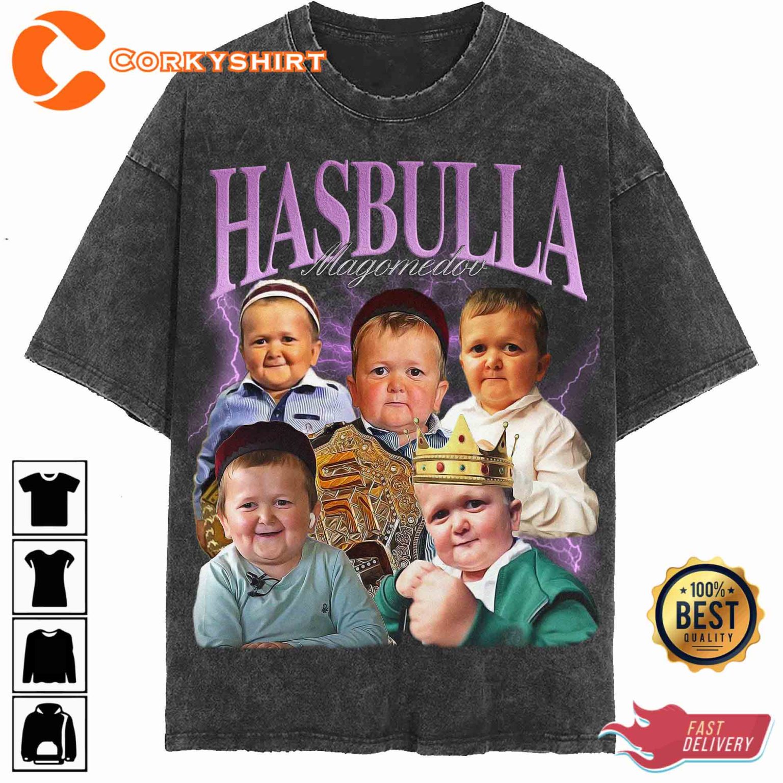 Hasbulla Magomedov King Mini Khabib Unisex Hoodie - Corkyshirt