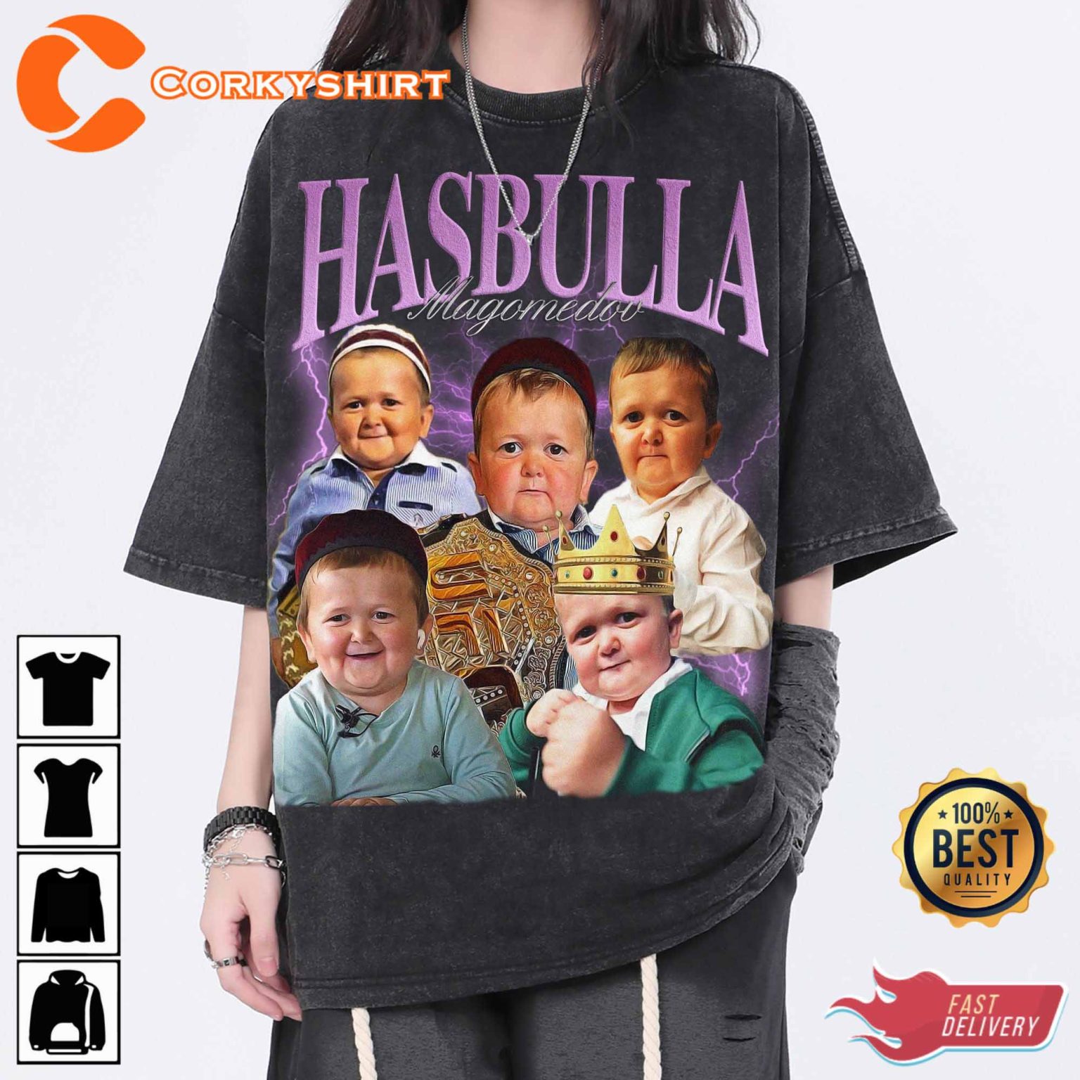 Hasbulla Magomedov King Mini Khabib Unisex Hoodie - Corkyshirt