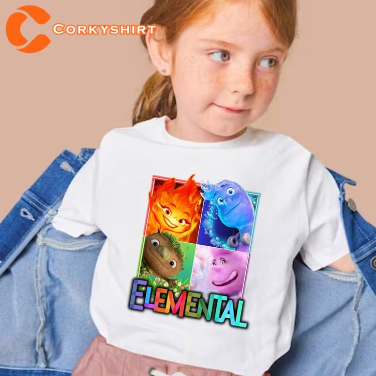 Elemental Movie 2023 Water And Fire Unisex T-shirt - Corkyshirt