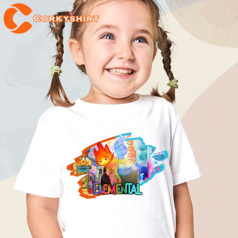 Elemental Movie 2023 Water And Fire Unisex T-shirt - Corkyshirt