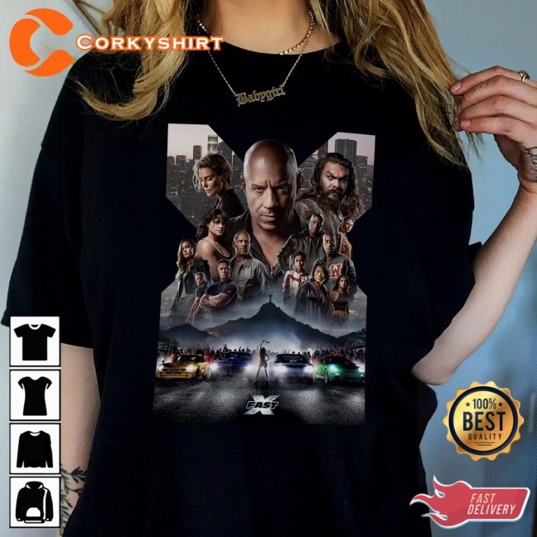 Fast X Fast And Furious 2023 Movie 22 Years Anniversary Classic T-shirt ...