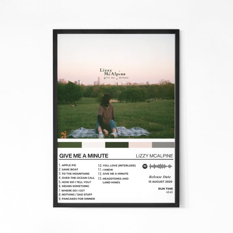 Lizzy McAlpine Album Give me a Minute Poster