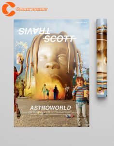 Travis Scott ASTROWORLD Tracklist Album Cover Poster