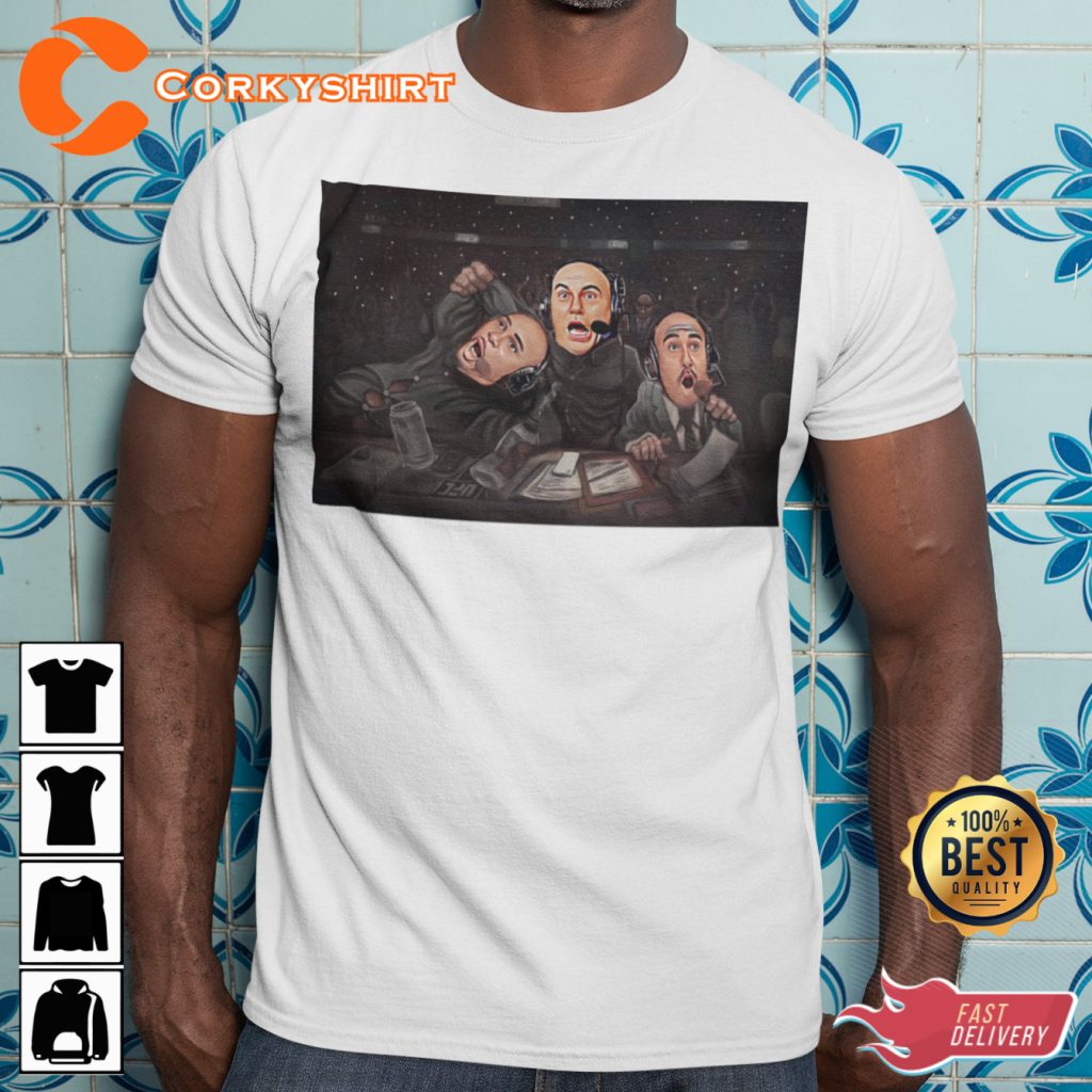UFC Announcer Crew Reaction Joe Rogan Funny T-shirt