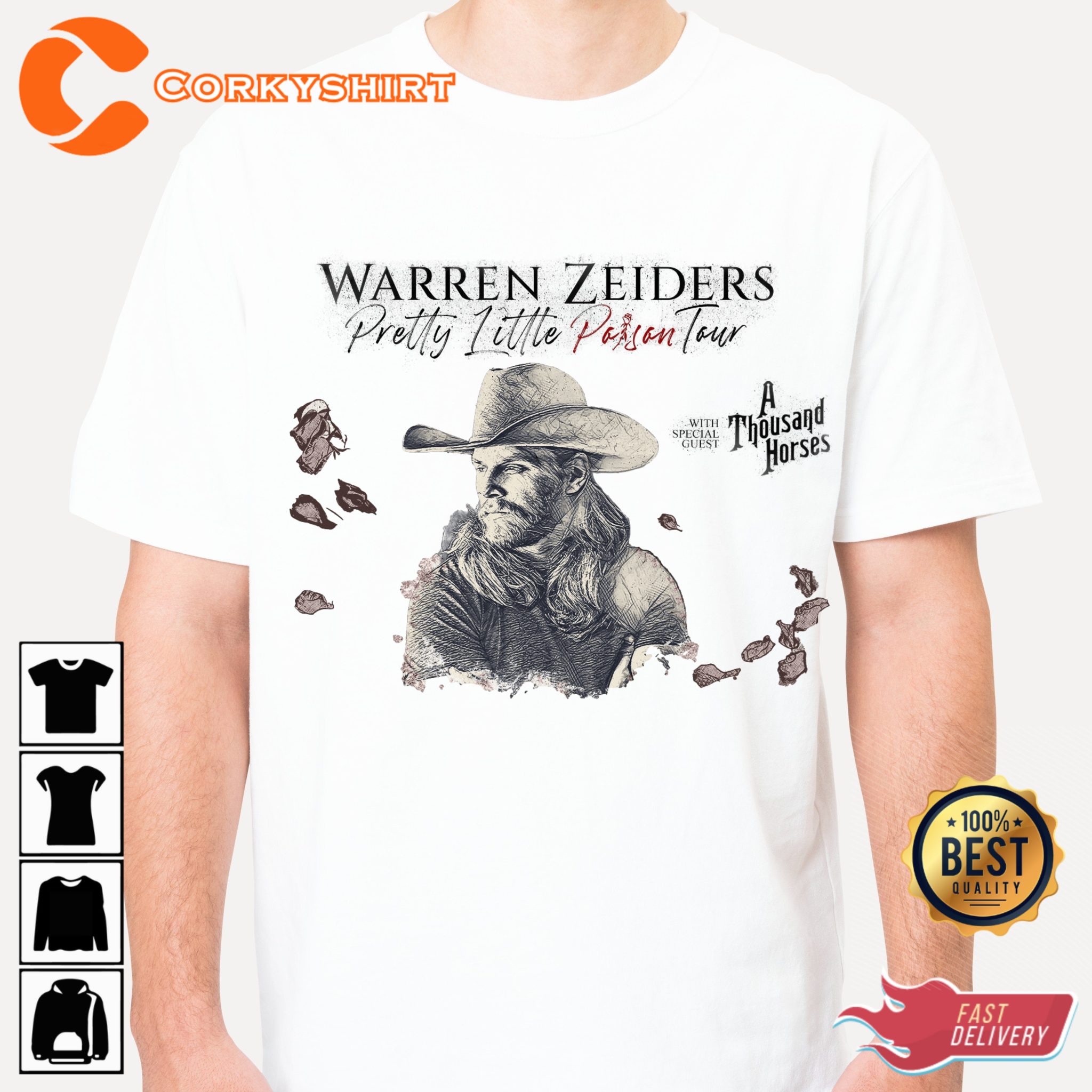 Warren Zeiders Pretty Little Poison Tour 2023 Ride The Lightning Double ...