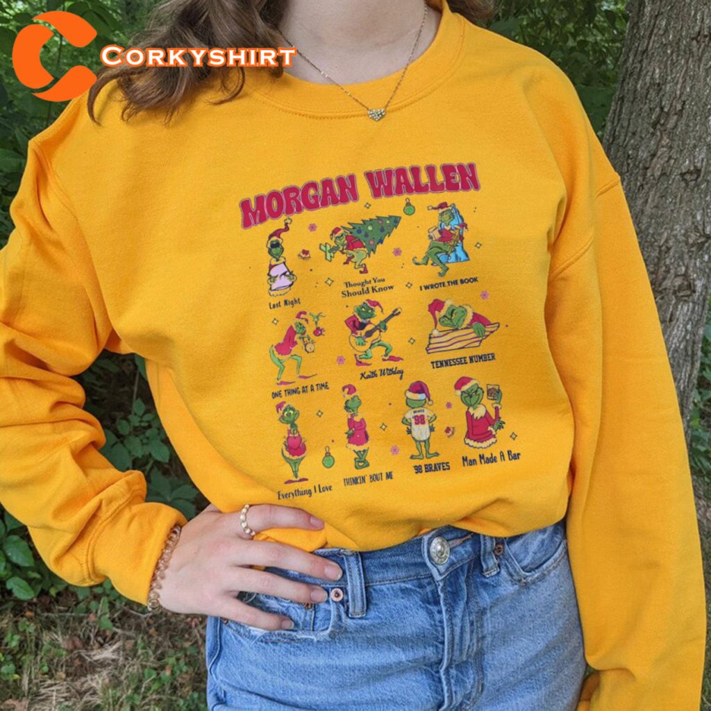 Morgan Wallen Shirt Ideas Christmas The Grinch Funny