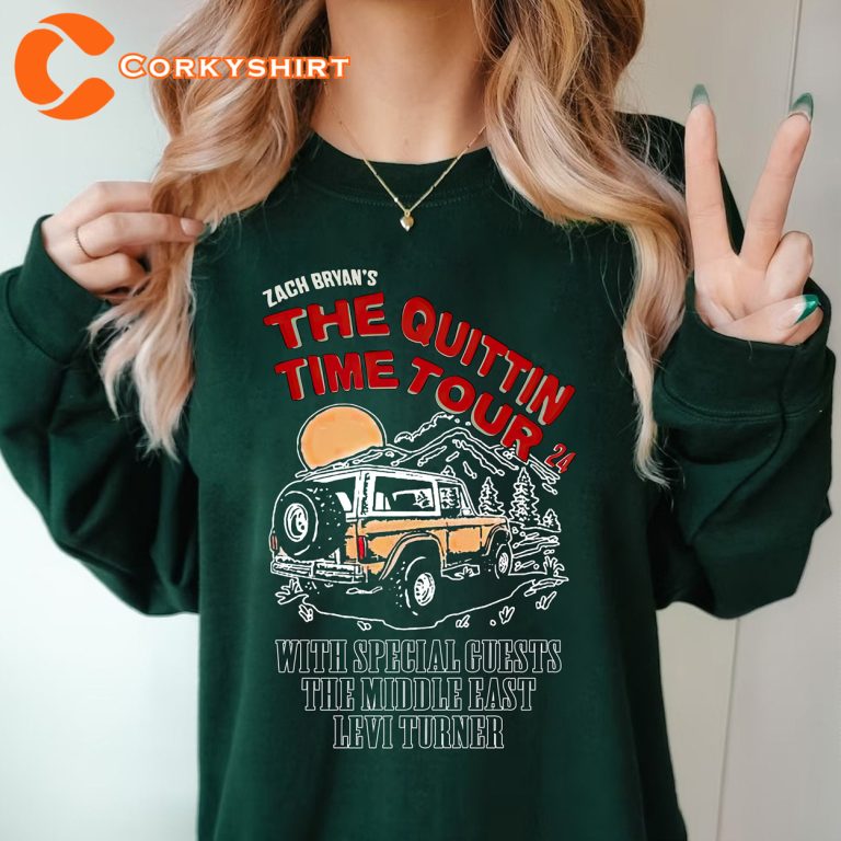 Zach Bryan Shirt 2024 The Quittin Time Tour