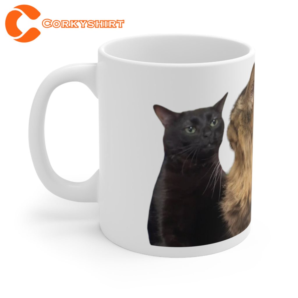 Funny Cat Zoning Out Coffee Mug