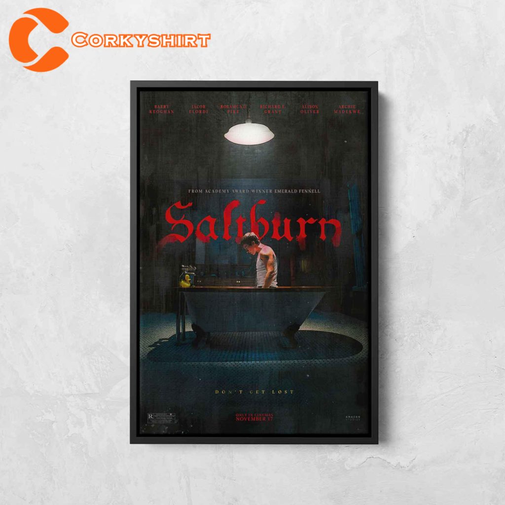 Saltburn Bathtub Scene Poster