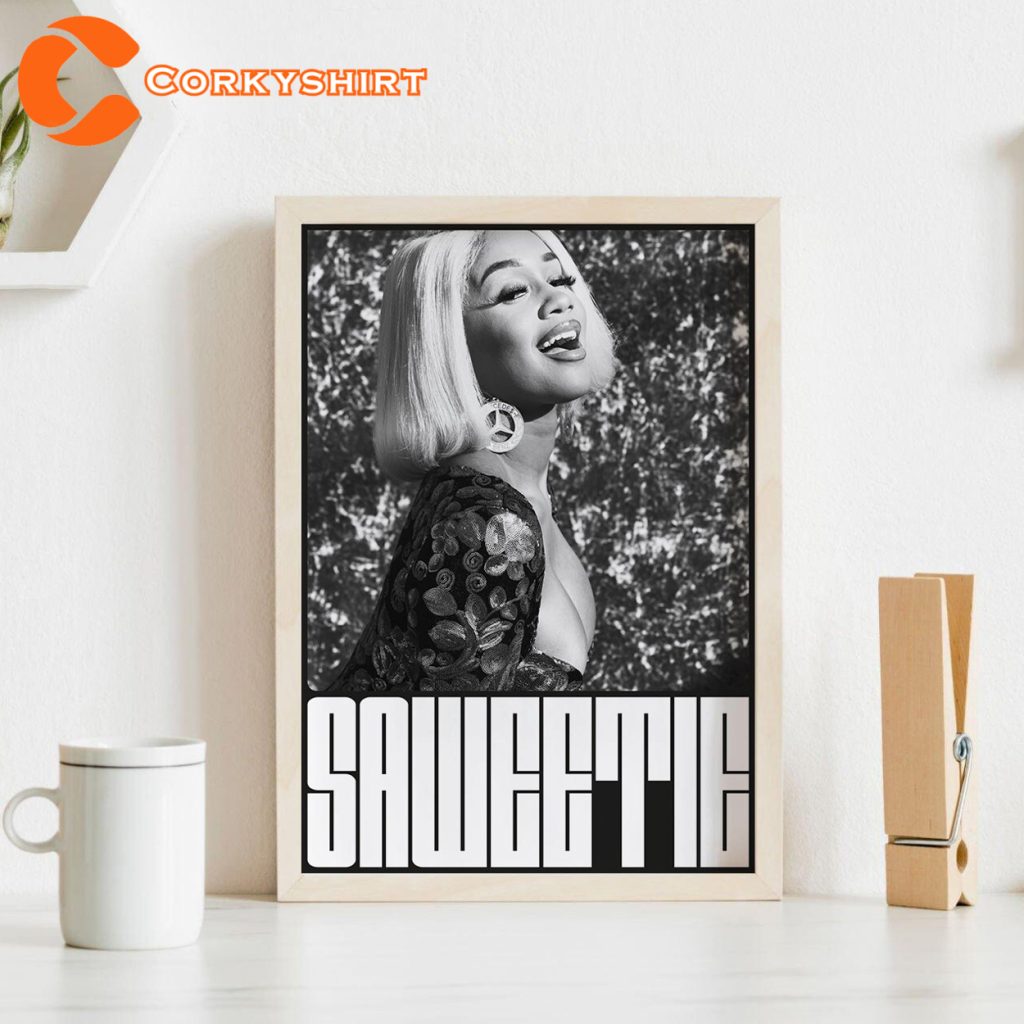 Saweetie Rapper Poster Fan Gift Saweetie Rapper Poster Fan Gift