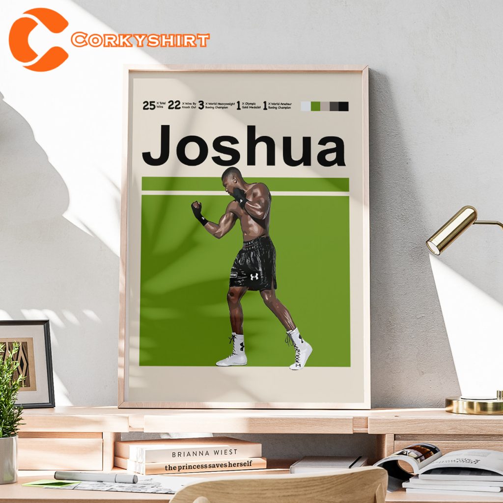 Anthony Joshua Boxing Record Poster