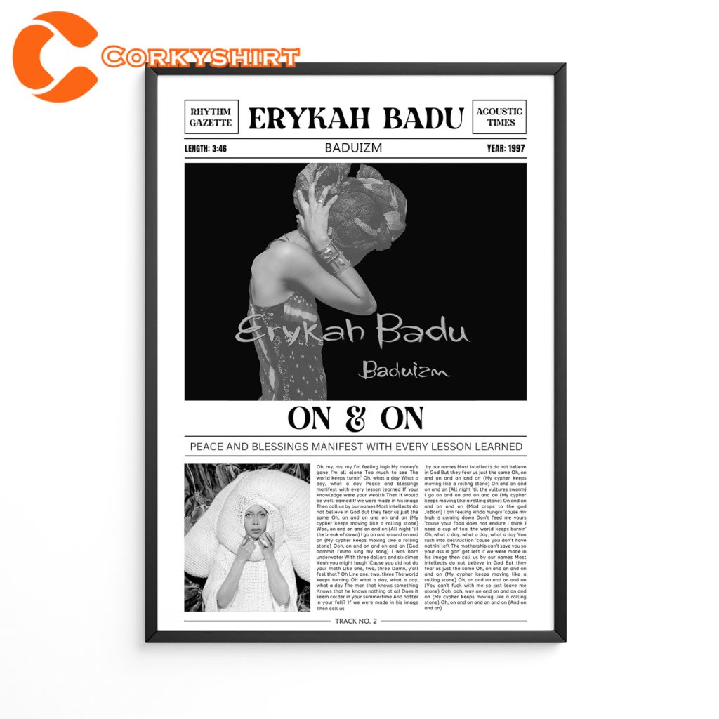 Baduizm Album Erykah Badu Poster