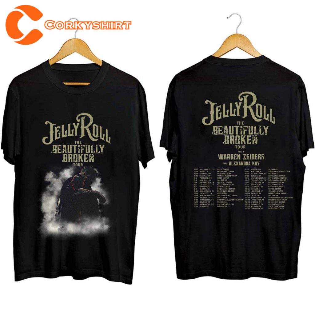 Jelly Roll Tour 2024 The Beautifully Broken Shirt