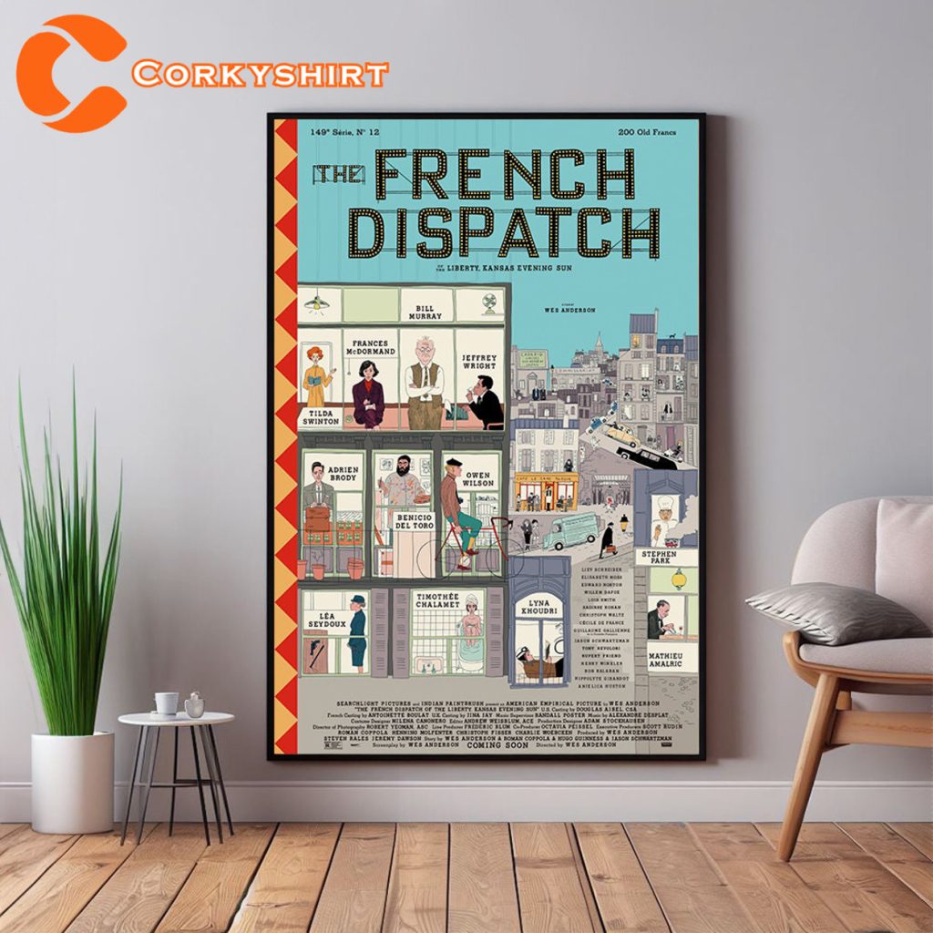 The French Dispatch Characters Poster