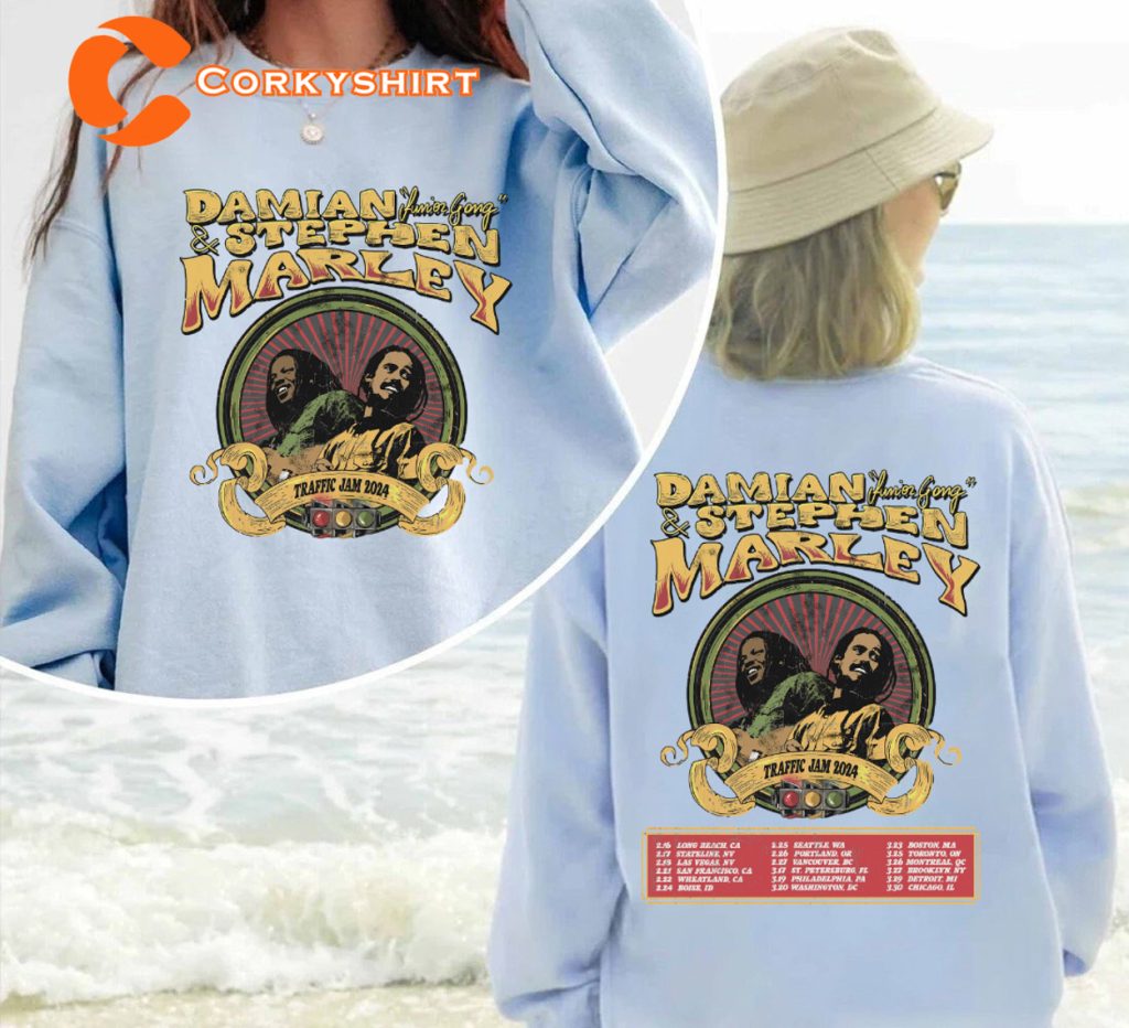 Traffic Jam Damian And Stephen Marley Tour Shirt